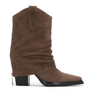 Kazar Wildleder Cowboy Stiefel - - Shoes - Damen - Braun - 40 EU
