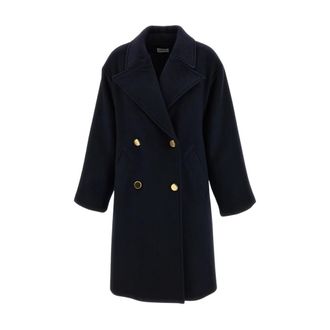 P.A.R.O.S.H. Leak26 Mantel - - Coats - Damen - Blau - S