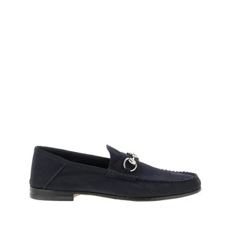 Gucci Gigi Metal Suede Loafers