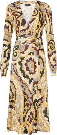 Etro Femme, Robes, Multicolore, Taille: 42 FR Robe Kimono Midi