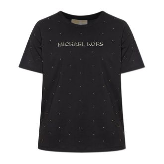 Michael Kors T-Shirt mit Nieten - - Tops - Damen - Schwarzk - S