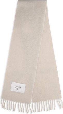 Maison Kitsun&eacute; Baby Alpaca Scarf - Beige