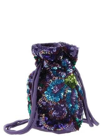 P.A.R.O.S.H. Gla Fabric Shoulder Bag - Purple