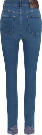 Valentino Lace-Trimmed Jeans - Blue