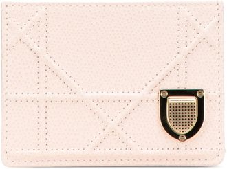 Dior Portemonnaie - Grained Calfskin Diorama Card Holder - Gr. unisize - in Gold - f&uuml;r Damen