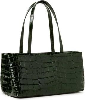 Saison 1865 Leder -Ginette -Handtasche - Khaki