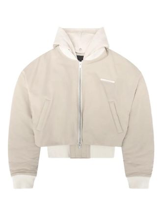 Heliot Emil veste crop à capuche - Tons neutres