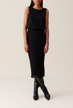 Claudie Pierlot Robe 7/8&egrave;me col rond &eacute;lastiqu&eacute;e