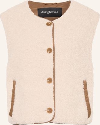 Darling Harbour Darling Harbour Teddyfell-Weste beige