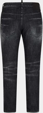 Dsquared2 Distressed Dark Denim Jeans - Black