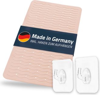 Ridder Badewanneneinlage Playa 38x80cm, rosa, 100% TPE | Made in Germany Badewannenmatte aus hautfreundlichem TPE. Maschinenfeste Antirutschmatte mit Saugnäp