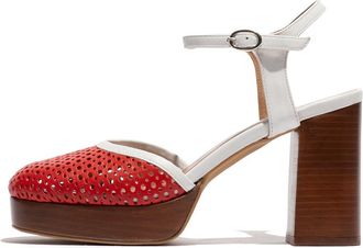 FLY London Fly London Damen ELZA241FLY Pumps, DK. RED/White, 41 EU