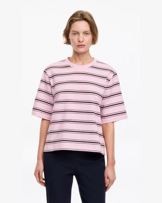 Arket Kastiges Signature-T-Shirt -Rosa