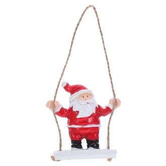BESPORTBLE Weihnachtsbaum Deko Resin Figurine mit Einzigartigem Schaukel Design Handbemalt Langlebig Leicht H&auml;ngbar als Christbaumschmuck f&uuml;r Festliche Winterdek