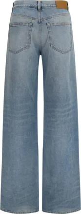 Saint Laurent 90s High-Waisted Wide-Leg Jeans - Blue