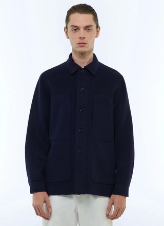 Fursac Veste en drap de laine double-face - Taille XL - Homme