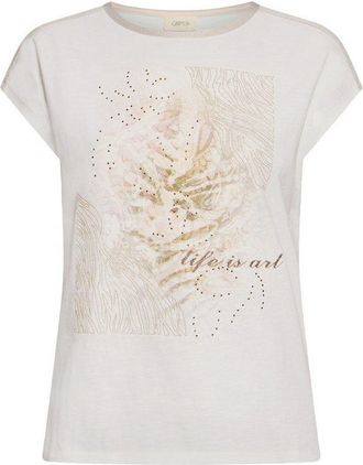 Cartoon Kurzarmshirt Damen mit Placement (1-tlg)