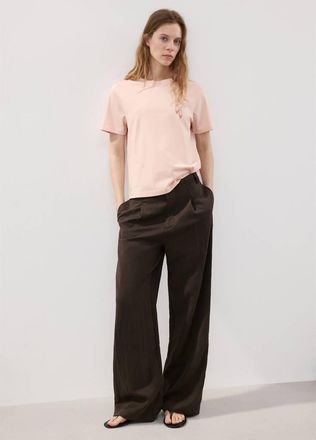 Mango T-shirt imprim&eacute; manches courtes rose pastel - Femme - XXS - MANGO