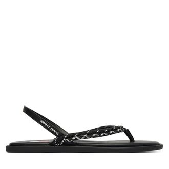 Tommy Jeans Sandalen Tommy Jeans Tjw Casual Rope Sandal EN0EN02951 Schwarz