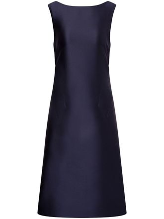 Alberta Ferretti robe en soie - Bleu