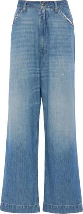 Maison Margiela Femme, Jeans, Bleu, Taille: 36 FR Jeans patchwork