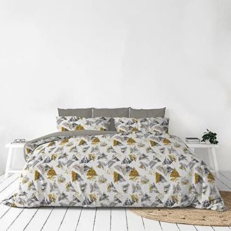 Italian Bed Linen MB Home Italy Fashion Bettbezug Set, Doppelbett, Urban Giallo