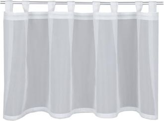 Gardinia Sehlbach Bistrogardine Voile Uni, weiß, 135 x 50 cm