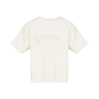 Maison Margiela Wei&szlig;e Baumwolllogo-bestickter Sweatshirt - - Tops - Herren - Wei&szlig; - L