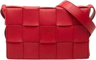 Bottega Veneta Pre-owned Cassette Shoulder Bag - Femme - Pre-owned - Rouge - Taille: ONE Size