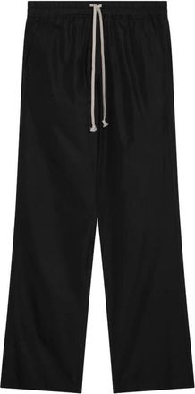 Rick Owens Homme, Pantalons, Noir, Taille: M Pantalon Droit en Taffetas