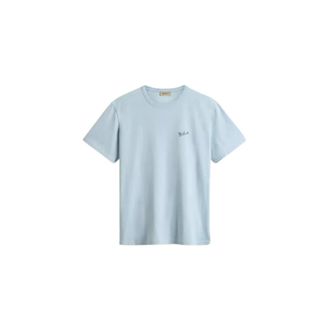 Woolrich Premium Jersey Logo T-Shirt - - Tops - Herren - Blau - S