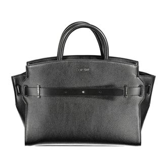 Calvin Klein Femme, Sacs, Noir, Taille: ONE Size Sac &agrave; main noir pour femme avec bandouli&egrave;re amovible
