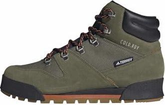 adidas Homme Terrex Snowpitch Cold.RDY Hiking Shoes Chaussures de randonnée, Olive Strata/Bronze Strata/Orange, 37 1/3 EU