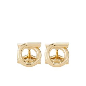 Ferragamo Goldfarbene Gancini Plaque Schmuckst&uuml;ck - - Accessories - Herren - Gelb - ONE SIZE