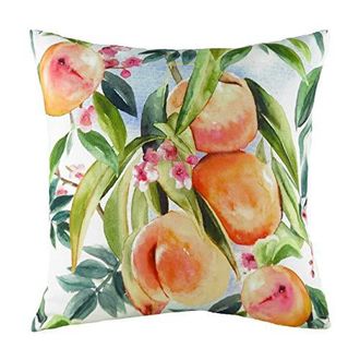 furn. Evans Lichfield Kissen mit Frucht-Pfirsich-Füllung aus Polyester, Mehrfarbig, 43 x 43 cm