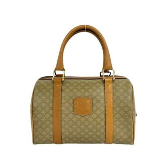 Celine Pre-owned Macadam Canvas Boston Bag - Femme - Pre-owned - Beige - Taille: ONE Size
