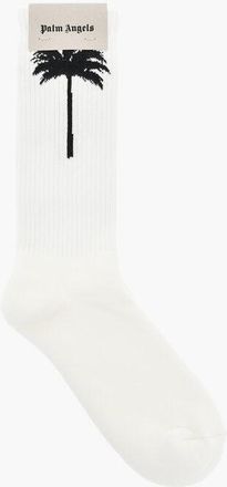Palm Angels Solid-Color Socks with Contrast Details size S/M
