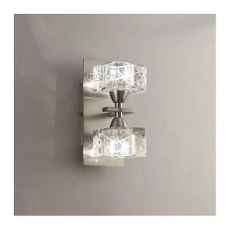 Mantra Mantra - Applique, Applique zen 2L Satin nickel en Verre