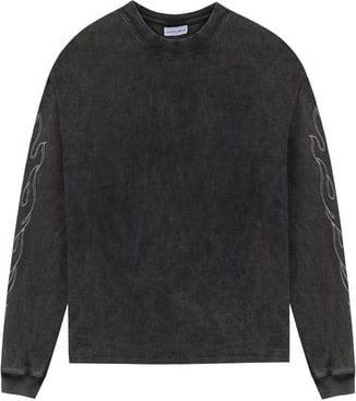 Maison Labiche Sweat oversize col rond en coton