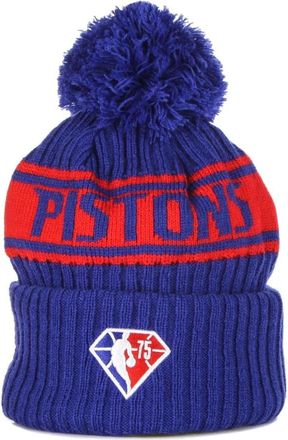 New Era NBA Draft Pom Pom M&uuml;tze Pistons - - Accessories - Herren - Mehrfarbig - ONE SIZE