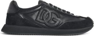 Dolce & Gabbana Homme, Chaussures, Noir, Taille: 41 EU Cushion Calfskin Baskets