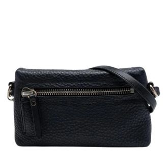 Burberry Sac bandouli&egrave;re en cuir Pre-owned - Femme - Pre-owned - Noir - Taille: ONE Size