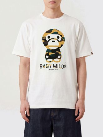 A Bathing Ape T-shirt en coton avec imprim&eacute; logo graphique sur le devant