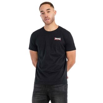 Lonsdale Herren T-Shirt Normale Passform Dale, Black/White/Red, S, 117542