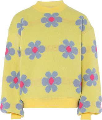 Mymo Pullover Frauen GELB BLUME