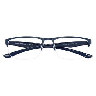 Emporio Armani Rechteckige optische Fassung - - Accessories - Herren - Blau - 56 MM