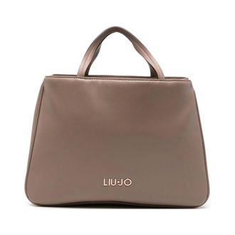 Liu Jo Femme, Sacs, Brun, Taille: ONE Size Logo-Detail Tote Bag