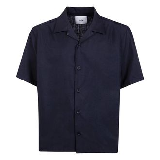 Arte Homme, Chemises, Noir, Taille: M Ss26.007S Nylon Linnen Shirt