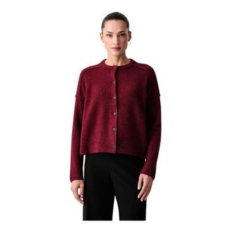 Scotch & Soda Cardigan duveteux coupe d&eacute;contract&eacute;e - Femme - Pulls - Rouge - Taille: 40 FR