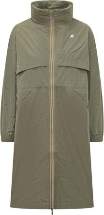 K-Way Femme, Manteaux, Vert, Taille: 40 FR Aube Memory Touch